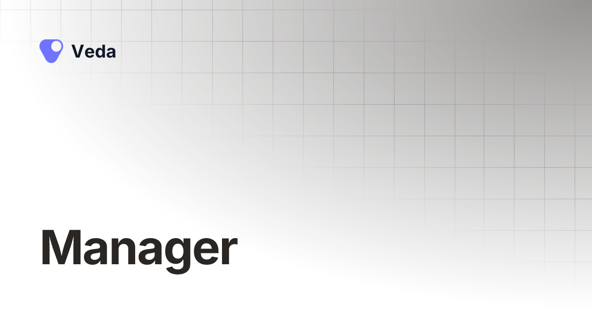 Manager | Veda